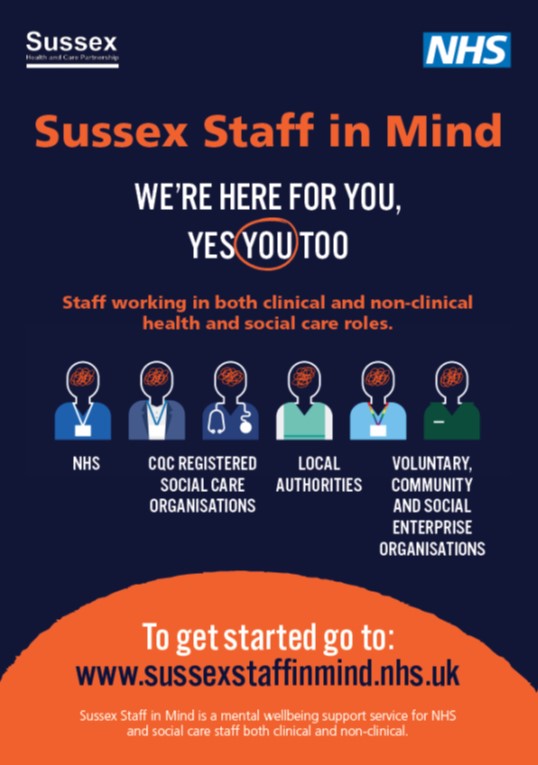 Staff in Mind – wellbeing for the staff